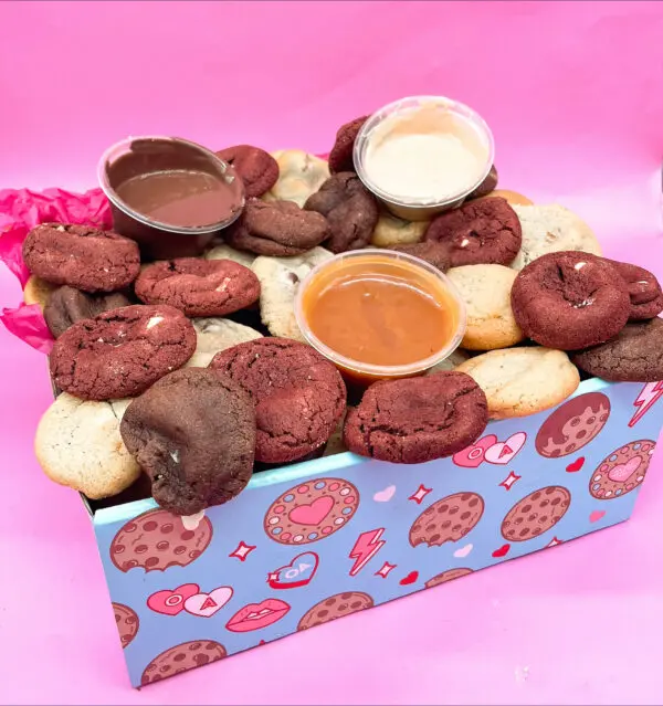 Four Flavour Dinky Dunkers Cookie Share Box | Ooh & Aah Cookies Ltd ...